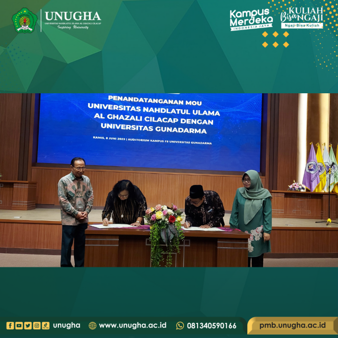 Penandatanganan kerjasama antara Universitas Nahdlatul Ulama Al Ghazali Cilacap dengan ...